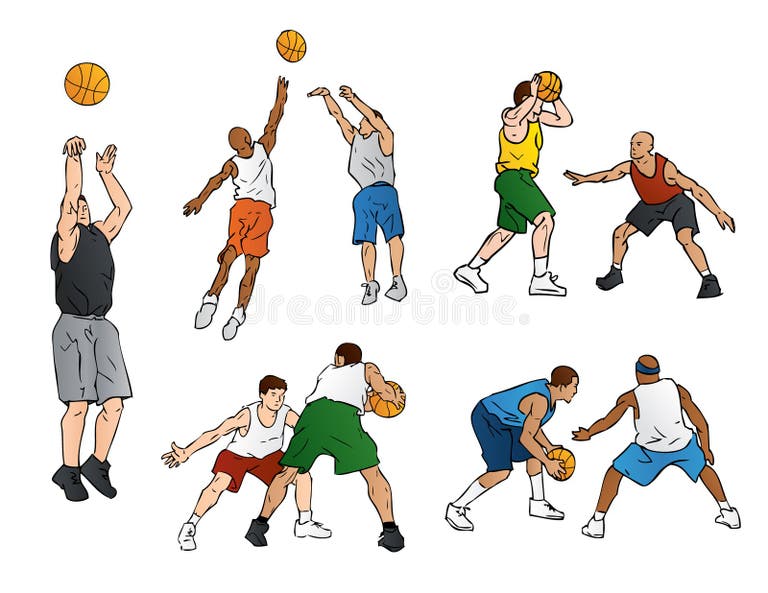 Shooting Basketball Stock Illustrations – 4,934 Shooting Basketball ...