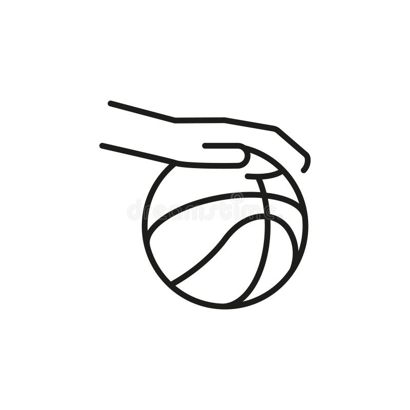 Basketball dribble icon stock illustration. Illustration of instructor ...