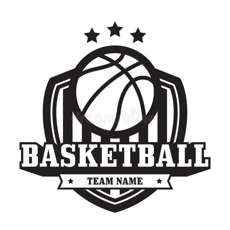 BASKETBALL EMBLEM stock vector. Illustration of design - 98761399