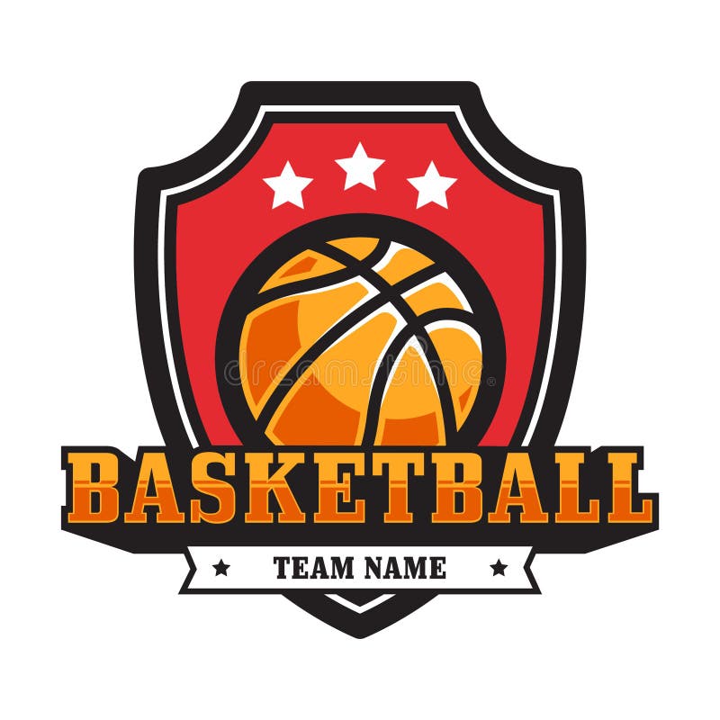 Basketball emblem stock vector. Illustration of design - 98761399