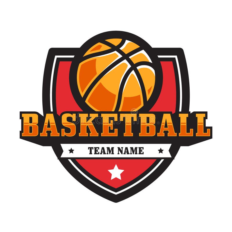 Basketball emblem stock vector. Illustration of tournament - 98762234