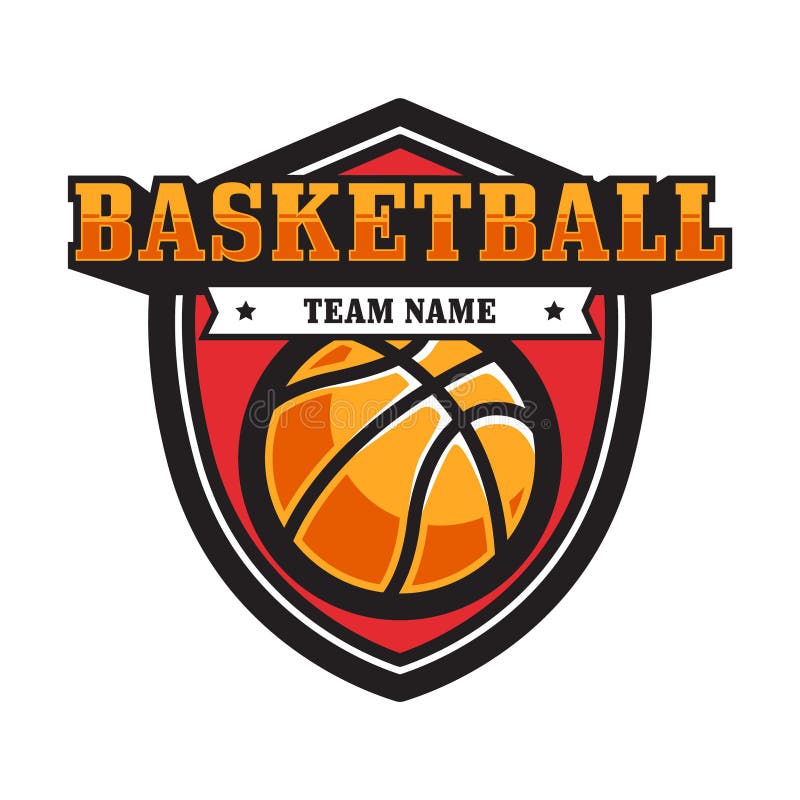 BASKETBALL EMBLEM stock vector. Illustration of colors - 98762283