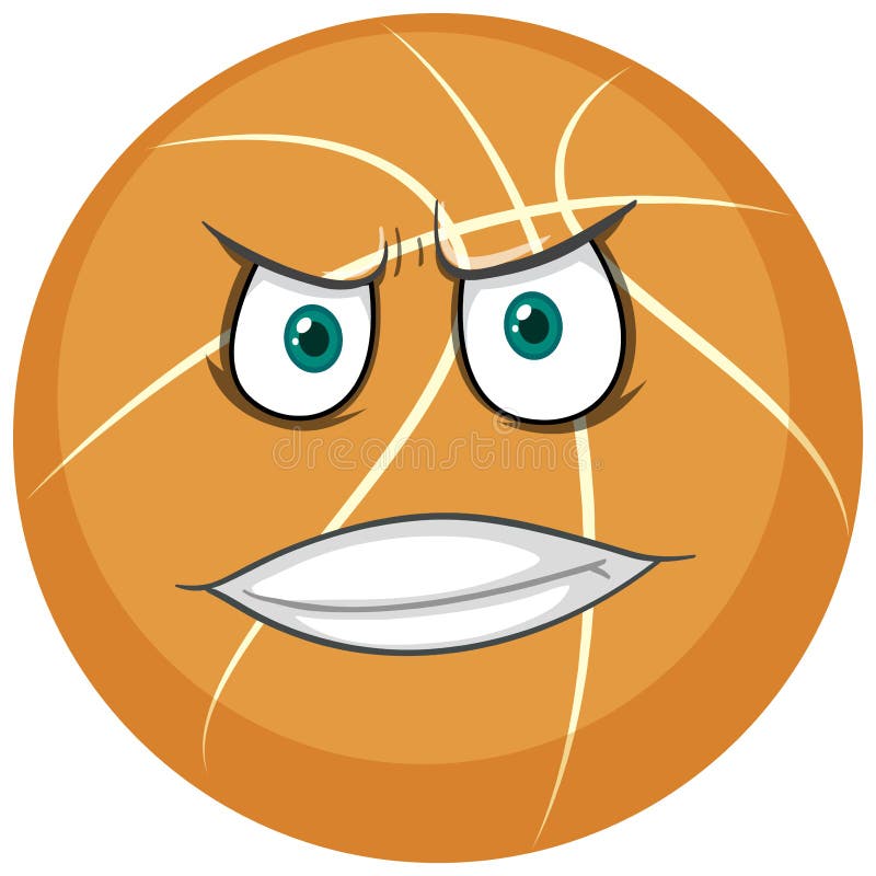 Basketball face stock vector. Illustration of active - 26984167