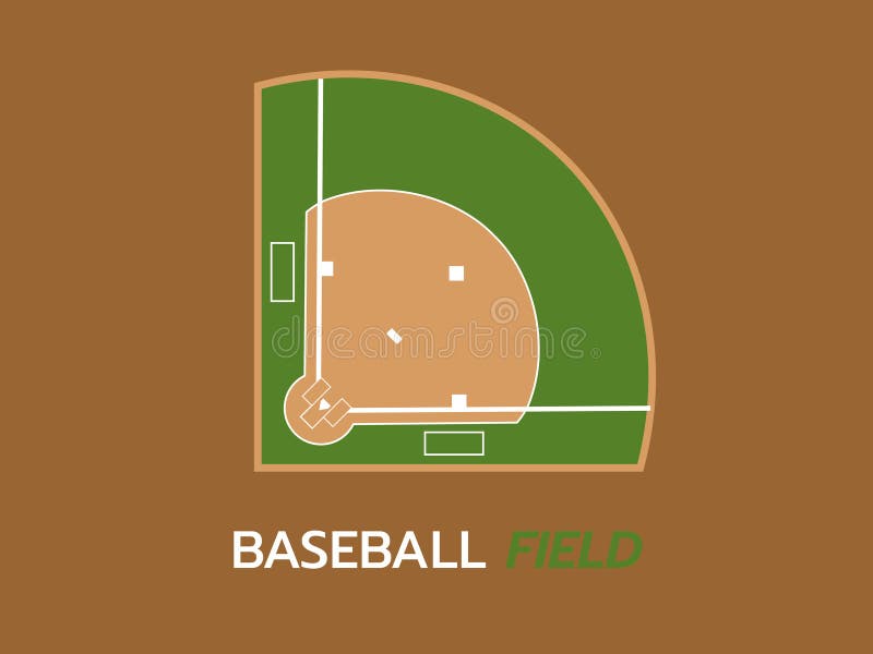 Baseball Field Icon. Camp Diamond Baseball Sport Sign Stock Vector ...