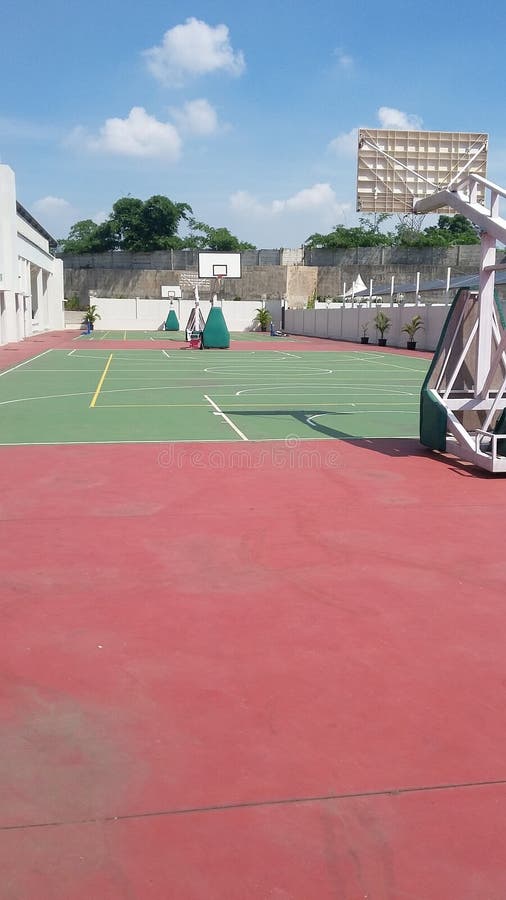 Basketball Field Facilities Stock Image - Image of field, basketball ...