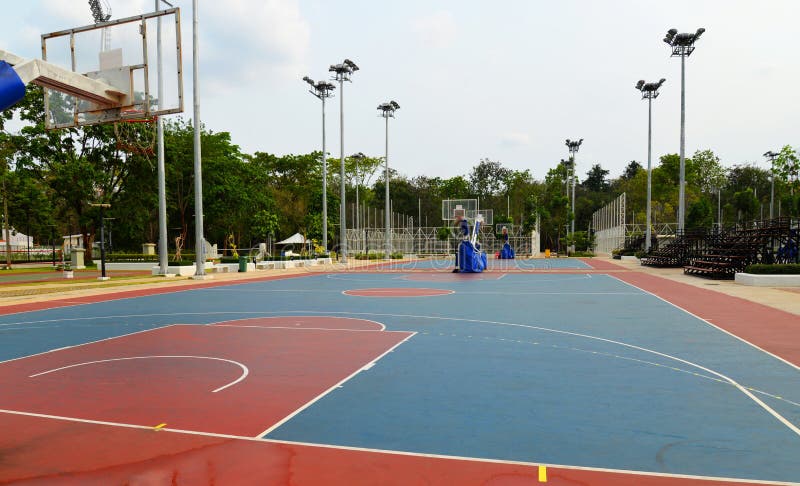 Basketball field stock photo. Image of field, child, dynamic - 52075392