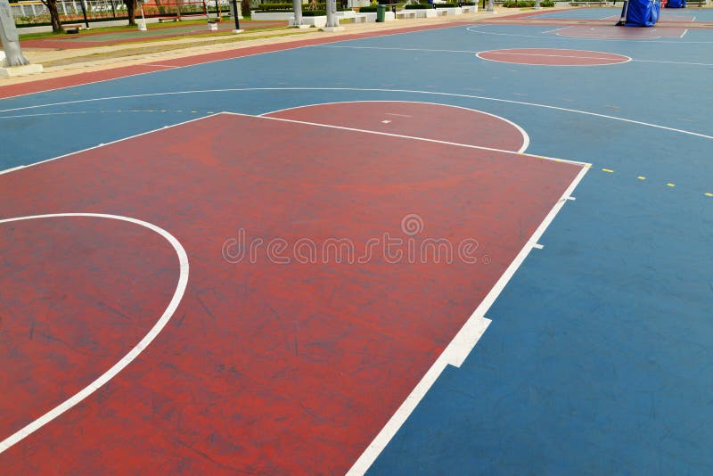 Basketball field stock photo. Image of athletic, college - 52075408