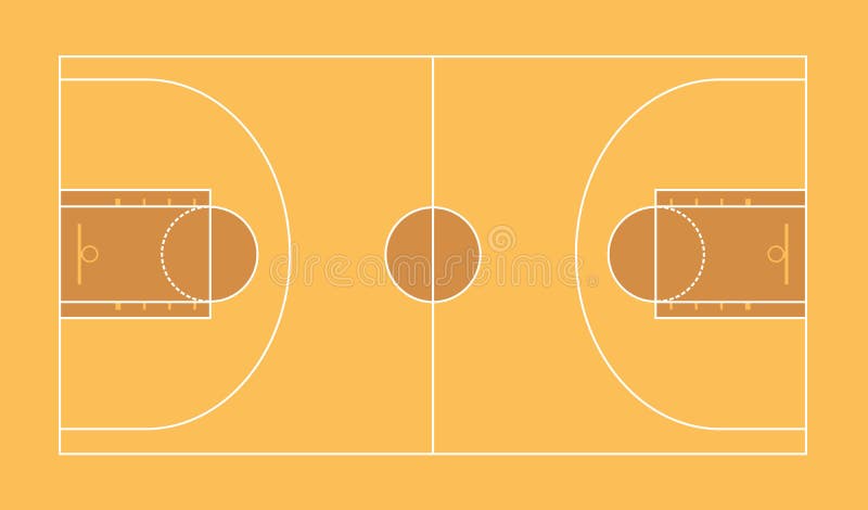 Basketball Field. Vector Illustration Stock Vector - Illustration of ...