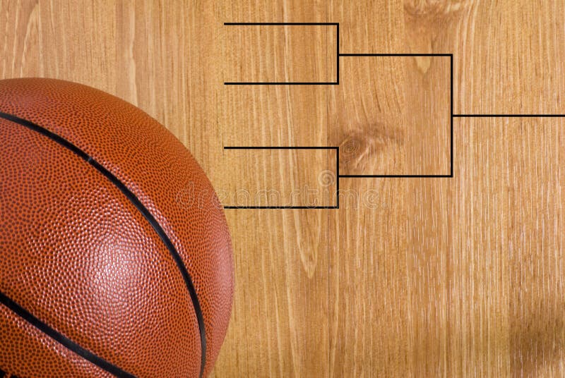 Basketball Final Four Bracket and Ball Stock Image - Image of four ...