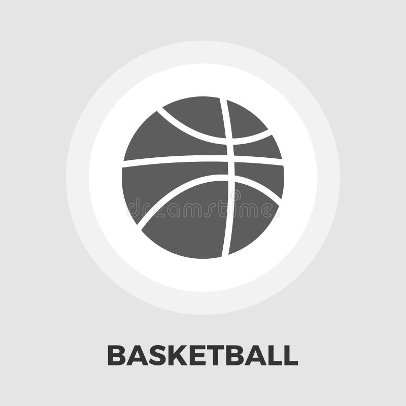Basketball flat icon. stock vector. Illustration of playing - 92000730