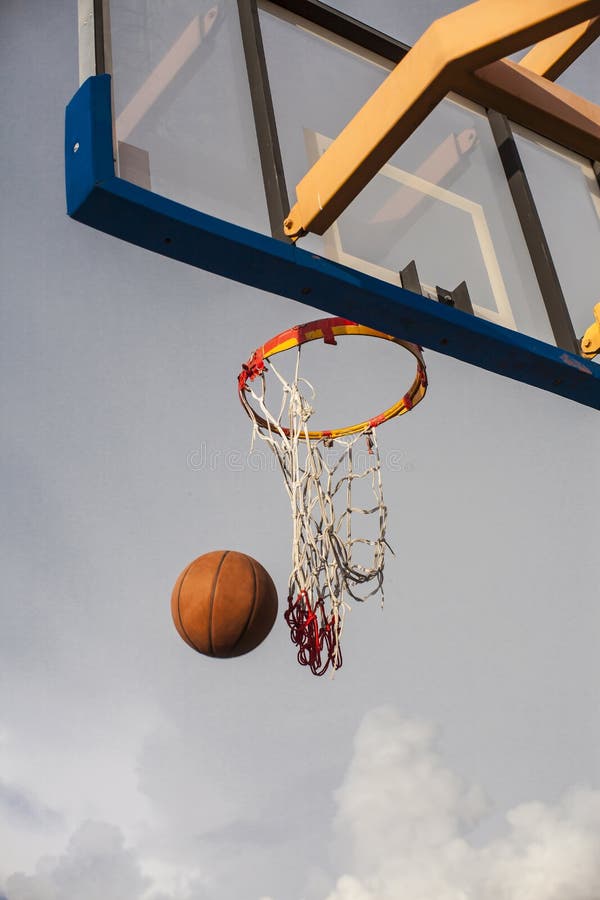Basketball Goal ,playing Basketbal Stock Photo - Image of basketball ...