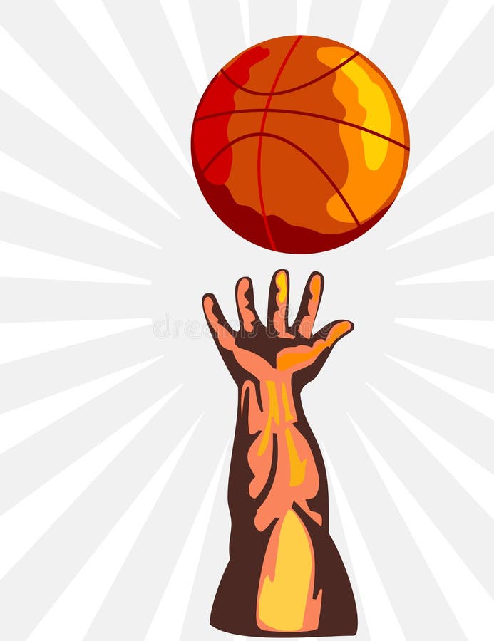 Basketball And Hand Rebound Picture. Image: 2422428