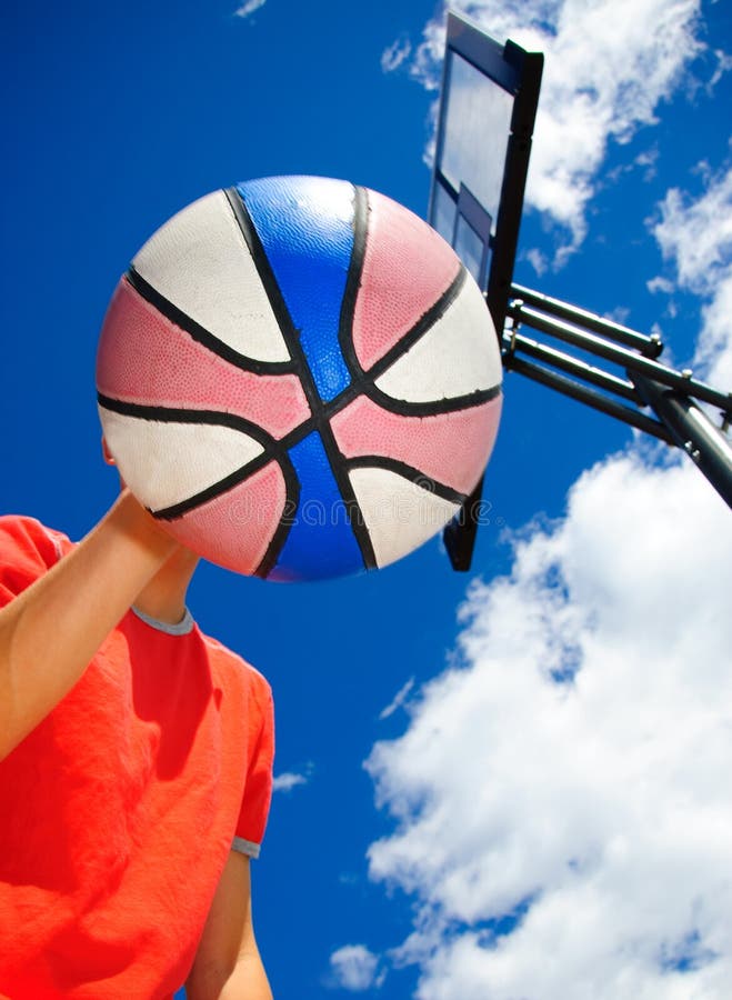 Basketball head stock image. Image of basketball, looking - 10607081