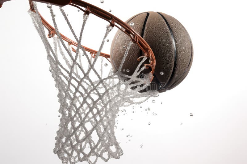 Black White Basketball Swish Net Stock Illustrations – 38 Black White ...