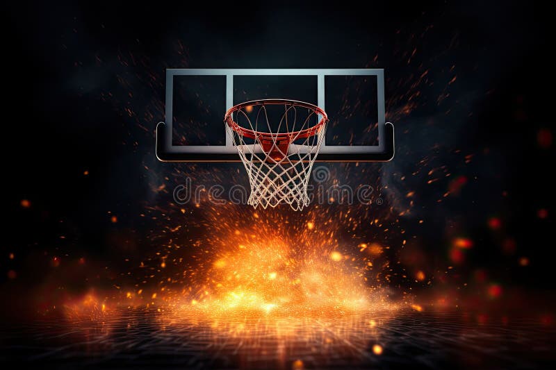 Basketball Hoop Fire Stock Illustrations – 455 Basketball Hoop Fire ...