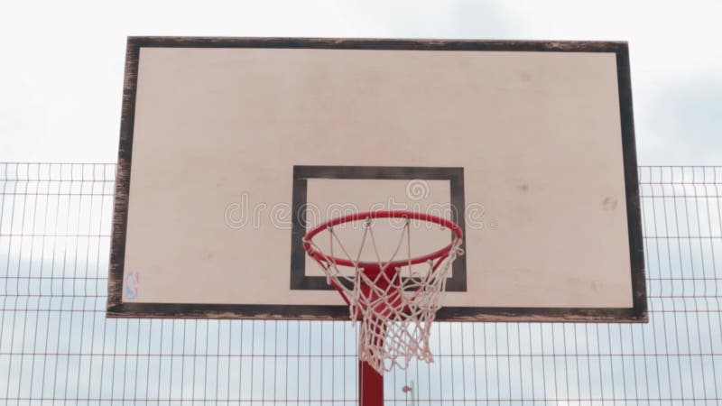 Basketball Hoop Front View Dunk Shoot Playing Game Pattern Empty Stock ...