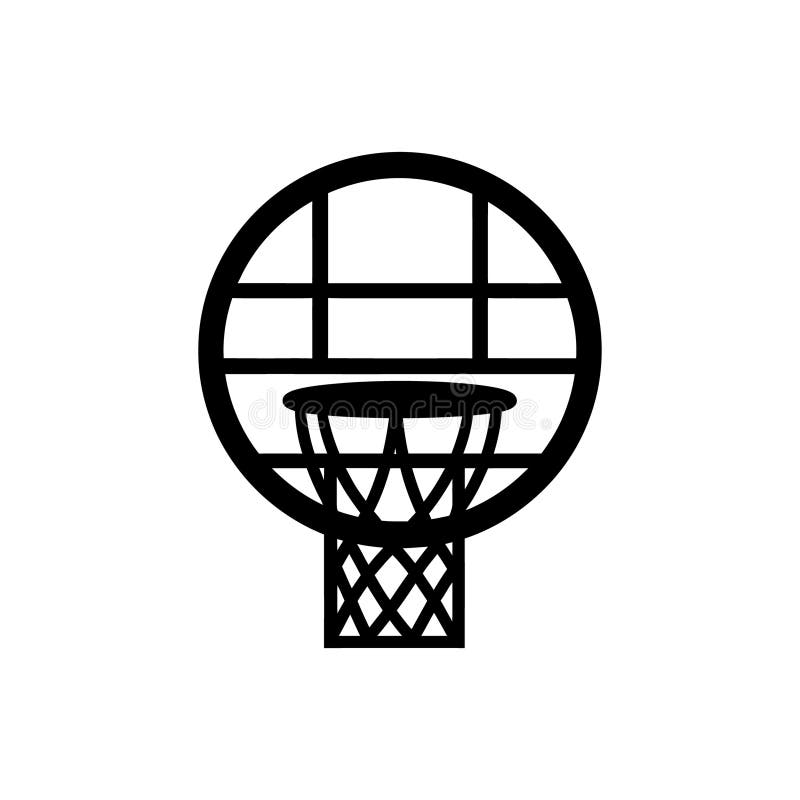 Basketball Hoop Icon stock vector. Illustration of symbol - 296707179