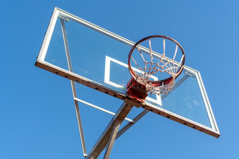 Basketball Hoop,low Angle View Stock Image - Image of sport, dreams ...