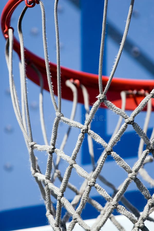 Basketball Hoop and Net stock photo. Image of gymnasium - 12707656