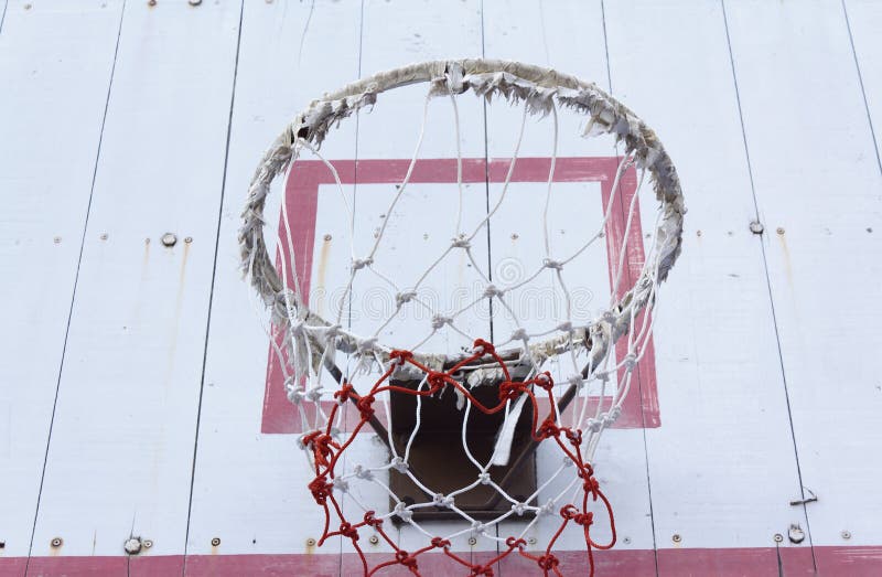 Basketball hoop net stock image. Image of plank, outdoors - 21601039