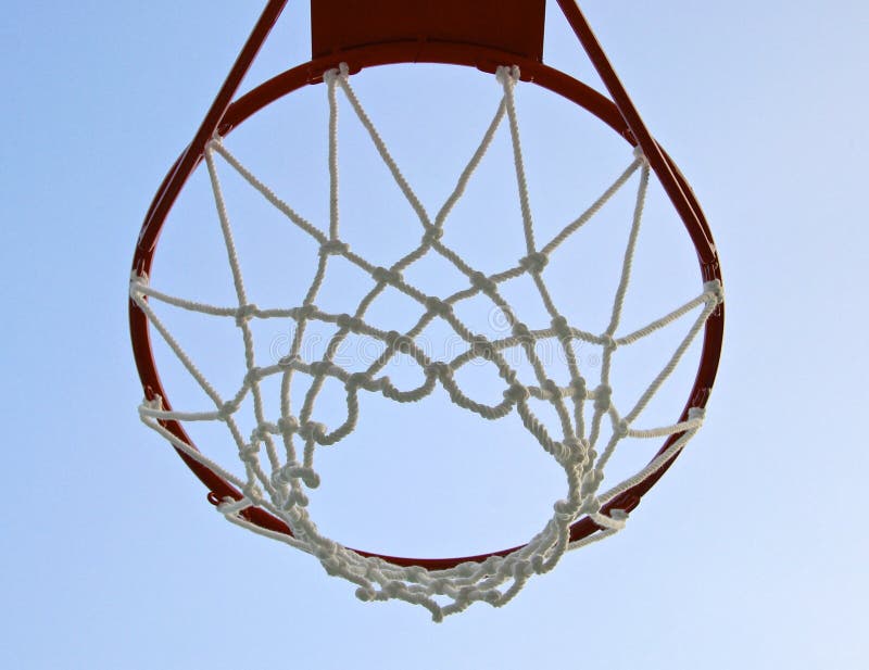 Basketball hoop with net stock image. Image of hoop, vertical - 46093773