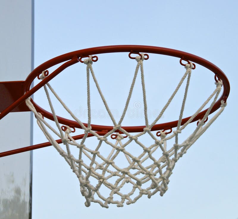 Basketball hoop with net stock photo. Image of sunlight - 46093814