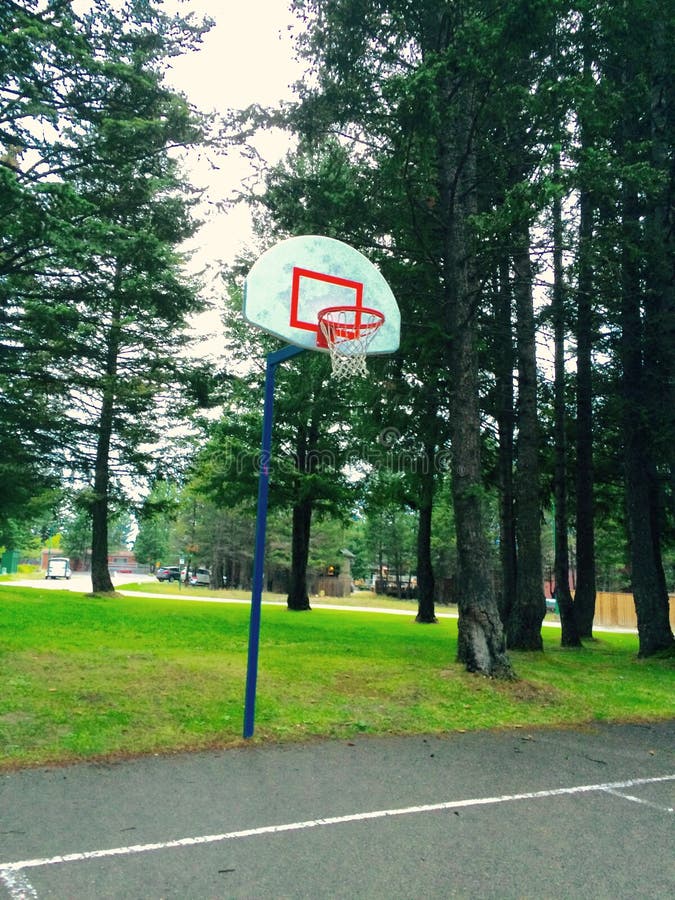 Basketball Hoop stock image. Image of trees, located - 78346893