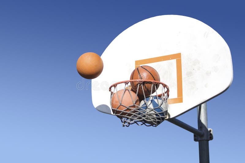 Crowded Basketball Hoop_A1 stock photo. Image of playground - 30302732