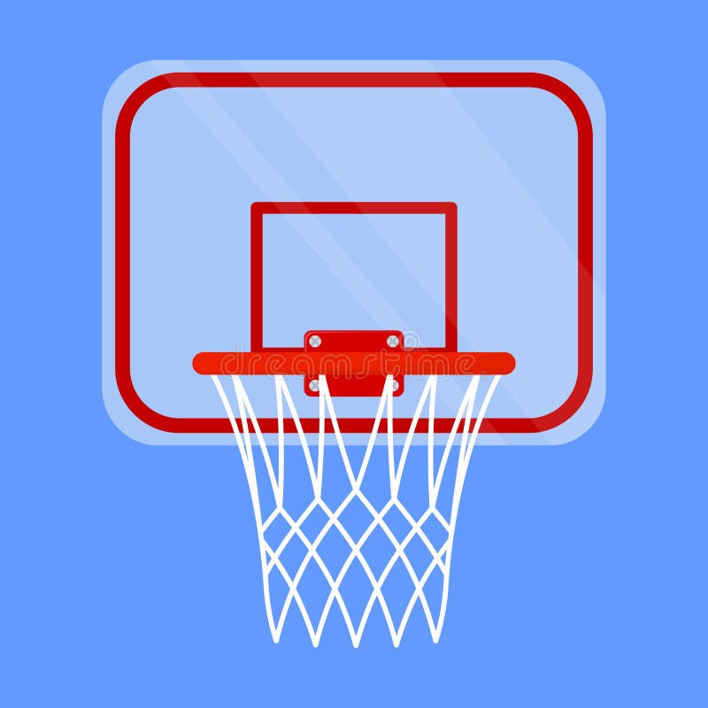 Basketball Hoop Vector Icon. Basketball Game Hoop Net Illustration ...