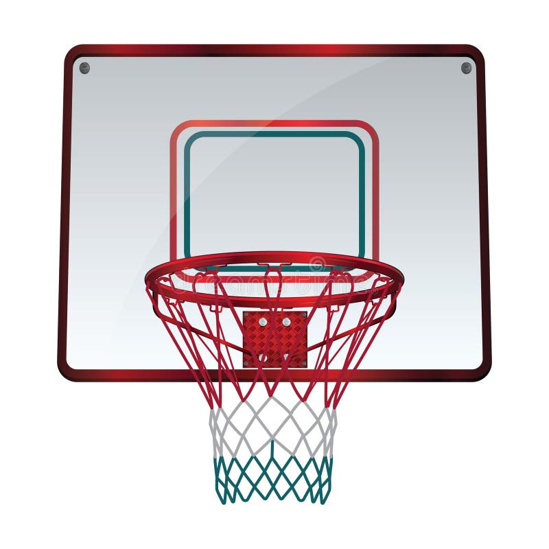 Basketball Hoop. Vector Illustration Decorative Design Stock Vector ...