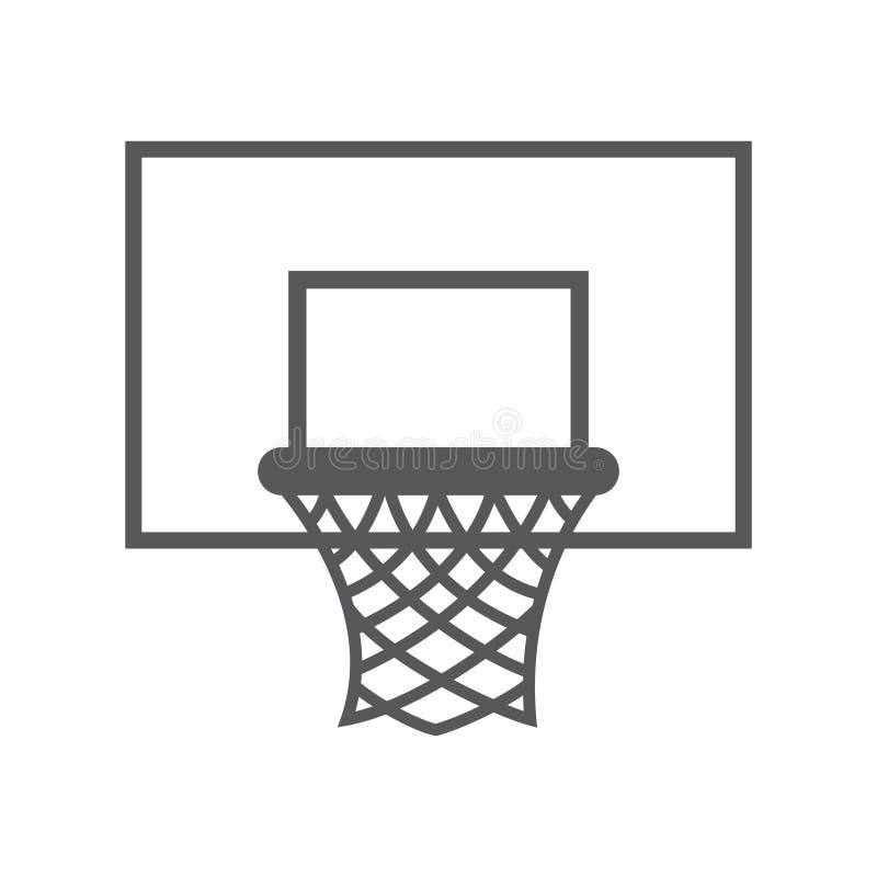 Basketball Hoop. Vector Illustration Decorative Design Stock Vector ...