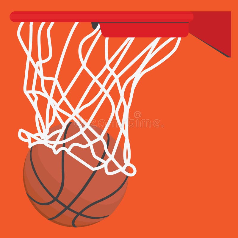 Basketball Hoop. Vector Illustration Decorative Design Stock Vector ...