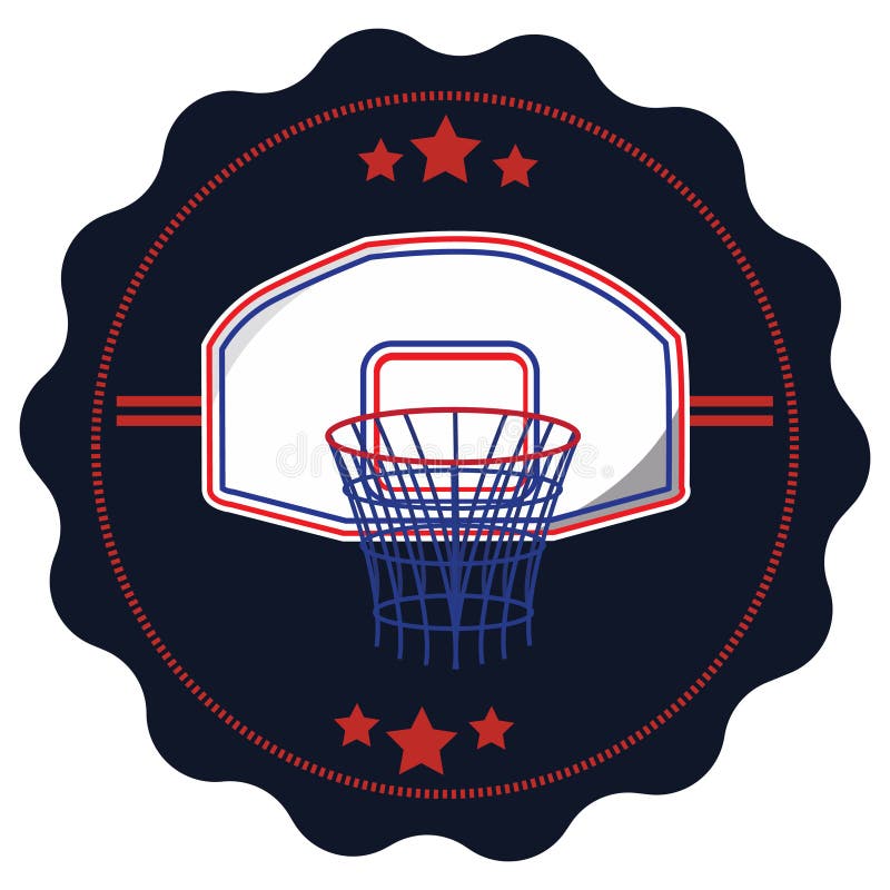 Basketball Hoop. Vector Illustration Decorative Design Stock Vector ...