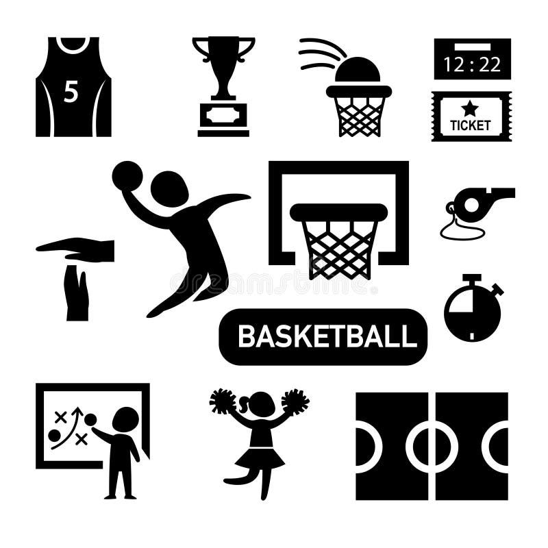 Basketball icon stock vector. Illustration of symbol - 75114212