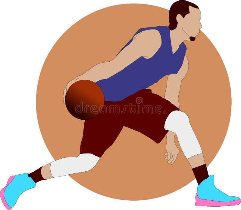 BasketBall 1 Vector Flat Illustration Stock Vector - Illustration of ...