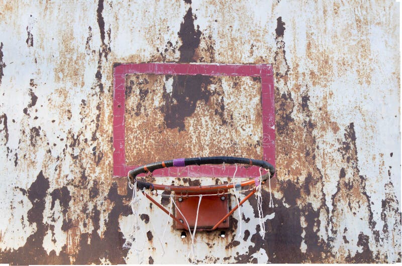 Basketball Iron Board is Grunge Stock Photo - Image of play, grunge ...