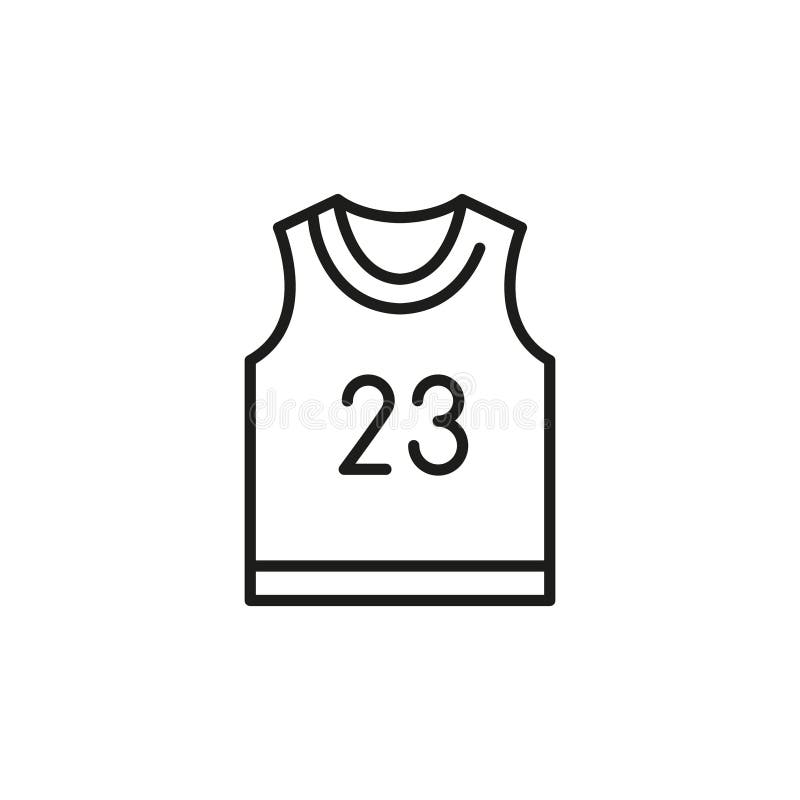 Basketball jersey icon stock vector. Illustration of accessory - 331426078