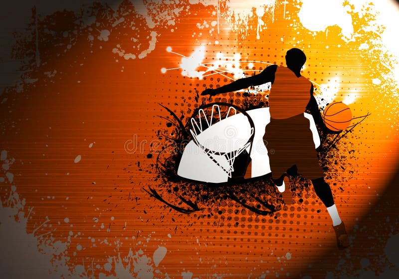 Basketball jump stock illustration. Illustration of light - 25583899