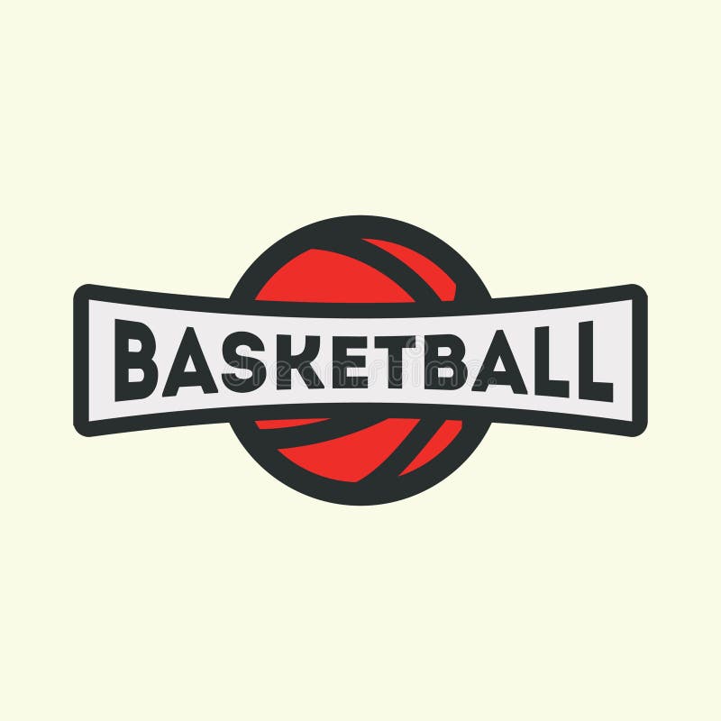 Basketball Label. Vector Illustration Decorative Design Stock Vector ...