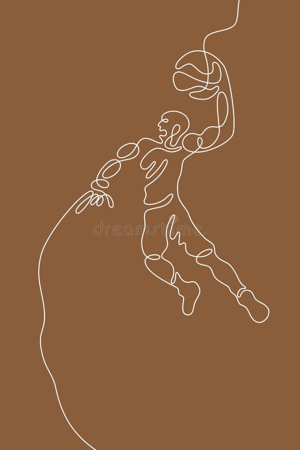 Basketball. Linear Line Graphic. Stock Vector - Illustration of leisure ...