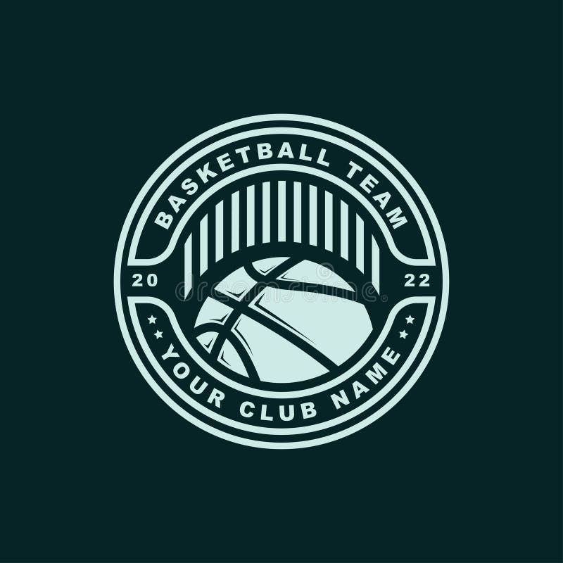 Basketball Logo Design Template Simple Style Design Vector Stock ...
