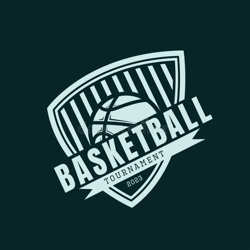 Basketball Logo Design Template Simple Style Design Vector Stock Vector ...