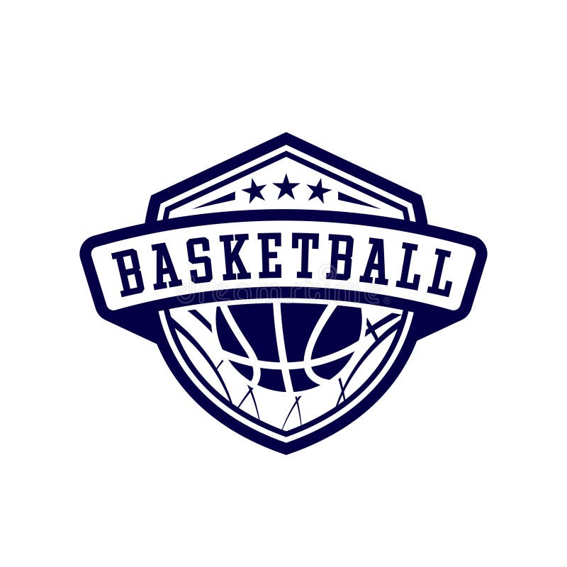 Basketball Logo Design Template Simple Style Design Stock Vector ...