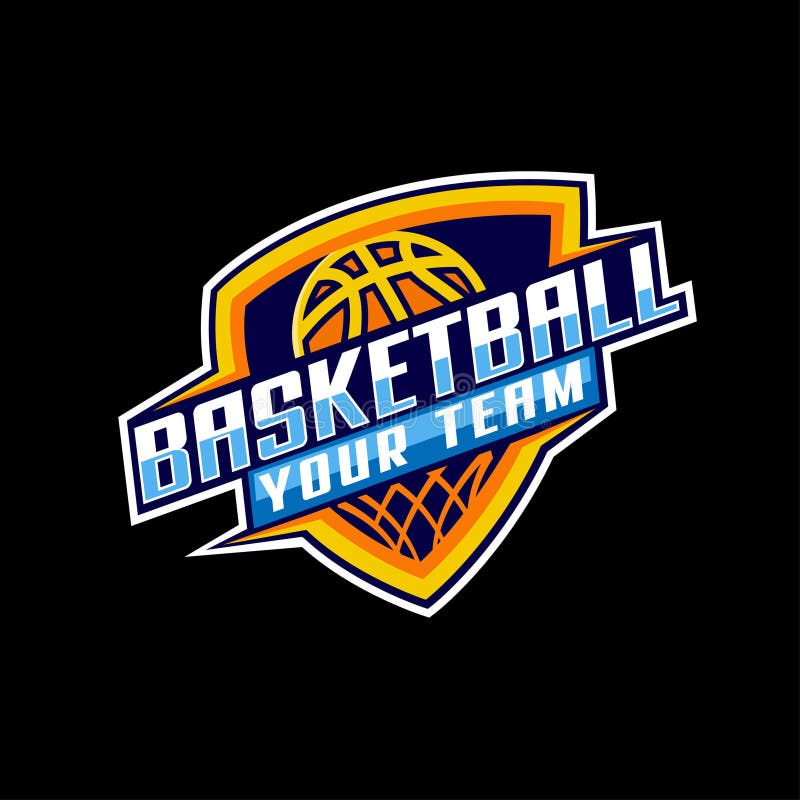 Basketball Logo Design Template Simple Style Design Stock Illustration ...