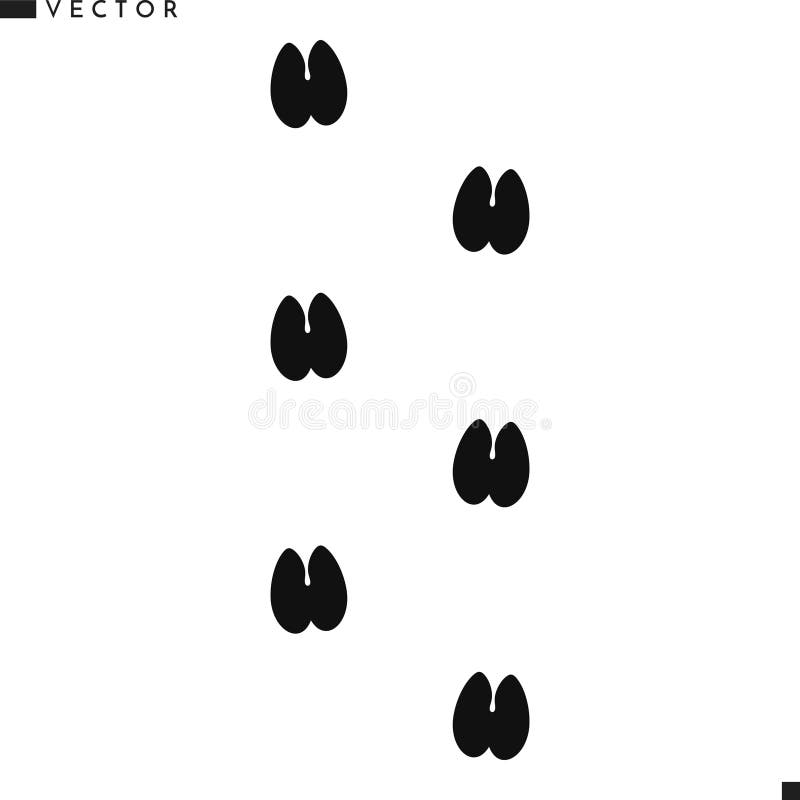 Camel Footprint Vector. Animal Footprint Silhouette Stock Vector ...