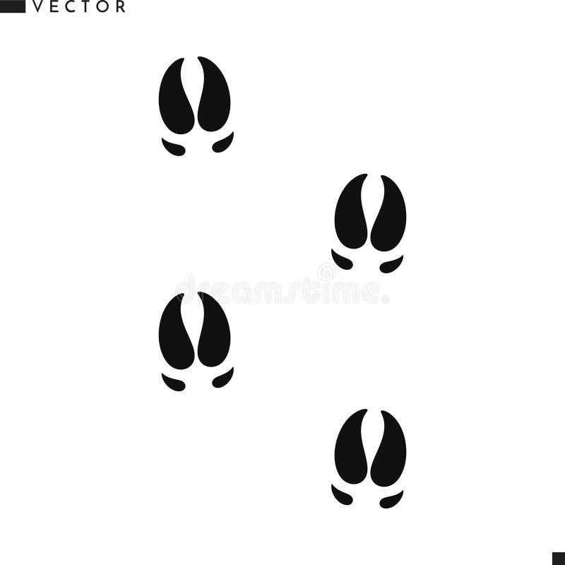 Red River Hog Footprint Vector. Animal Footprint Stock Vector ...