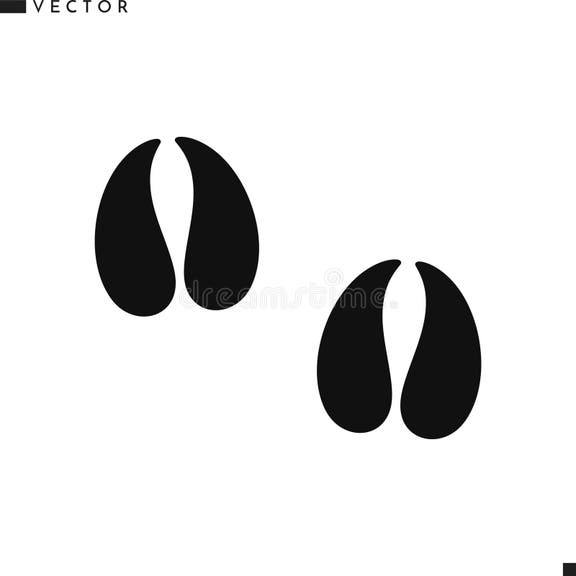 Texas Longhorn Bull Footprint Silhouette. Vector Illustration (EPS ...