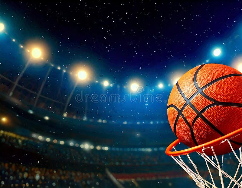 Basketball in Motion: Scoring a Perfect Shot, Generative AI Stock ...
