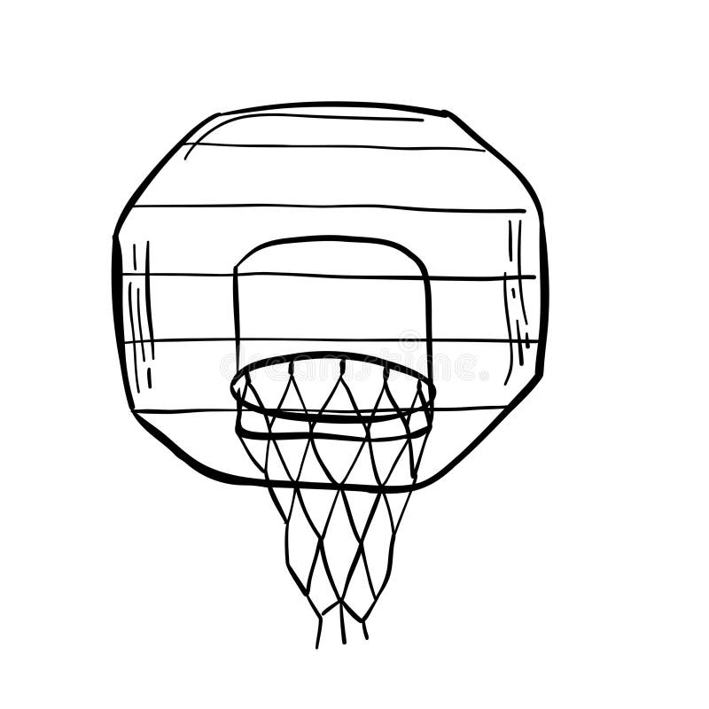 Basketball Net with Backboard is an Illustration of a Complex ...