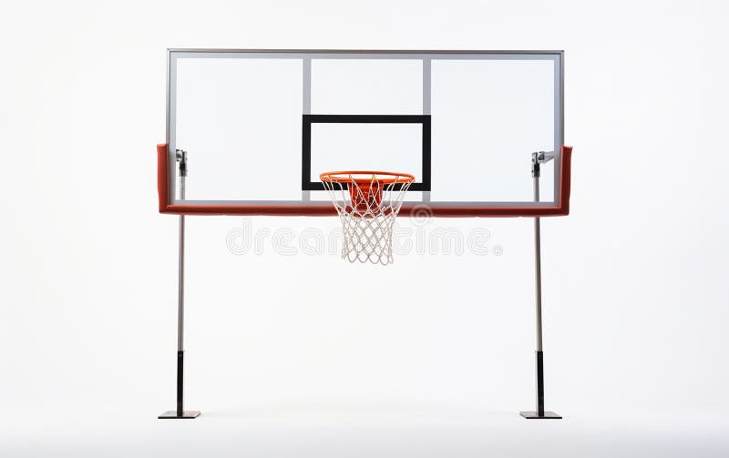 Basketball Net in Isolation Stock Illustration - Illustration of clean ...